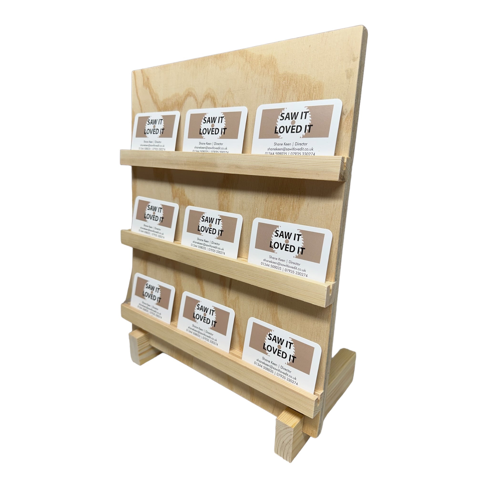 Grooved Card Backed Product Display Plywood Earring Card Display – Saw ...