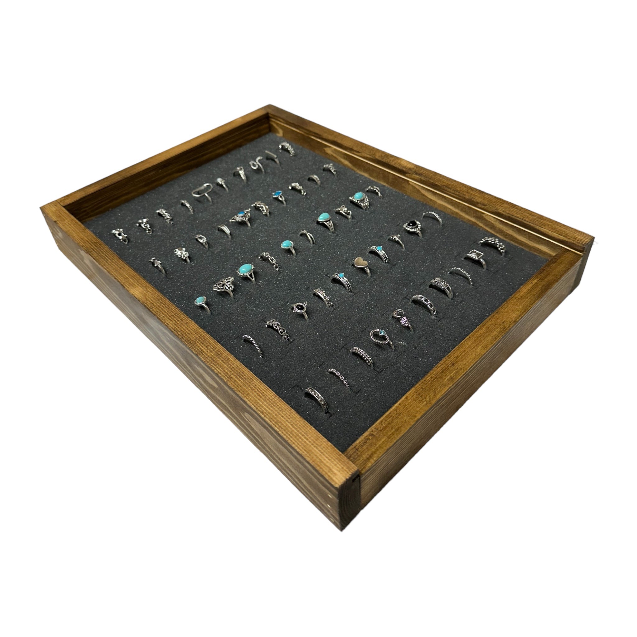 Portable Ring Tray With Lid Holds 50 Rings – Saw It Love It